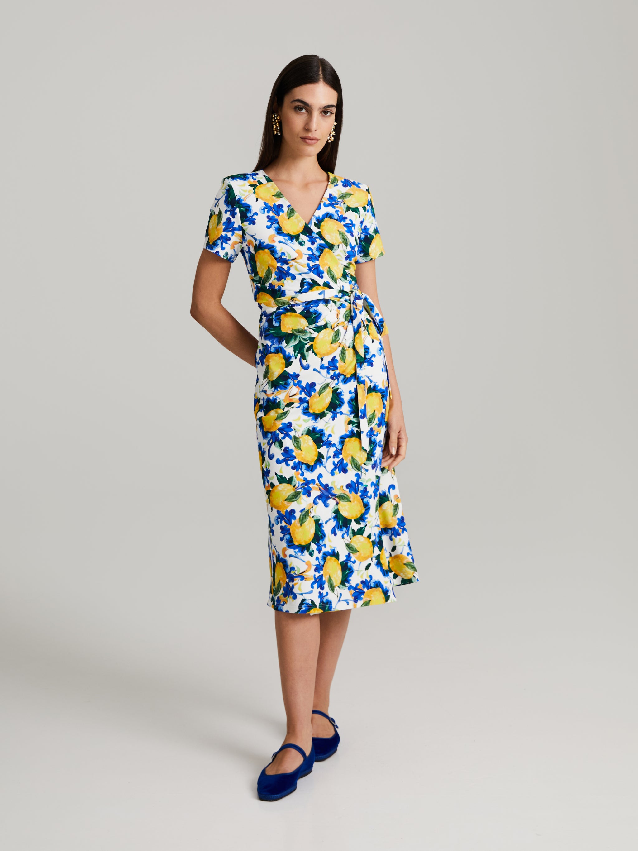 Darissa Lemon Wrap Dress - Andiata – Andiata