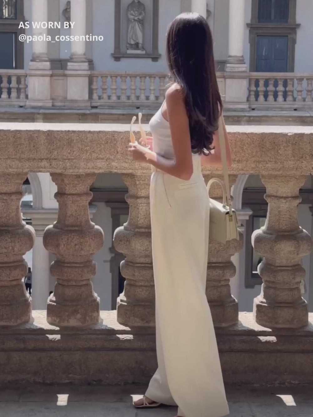 Gytta White Trousers - Andiata – Andiata